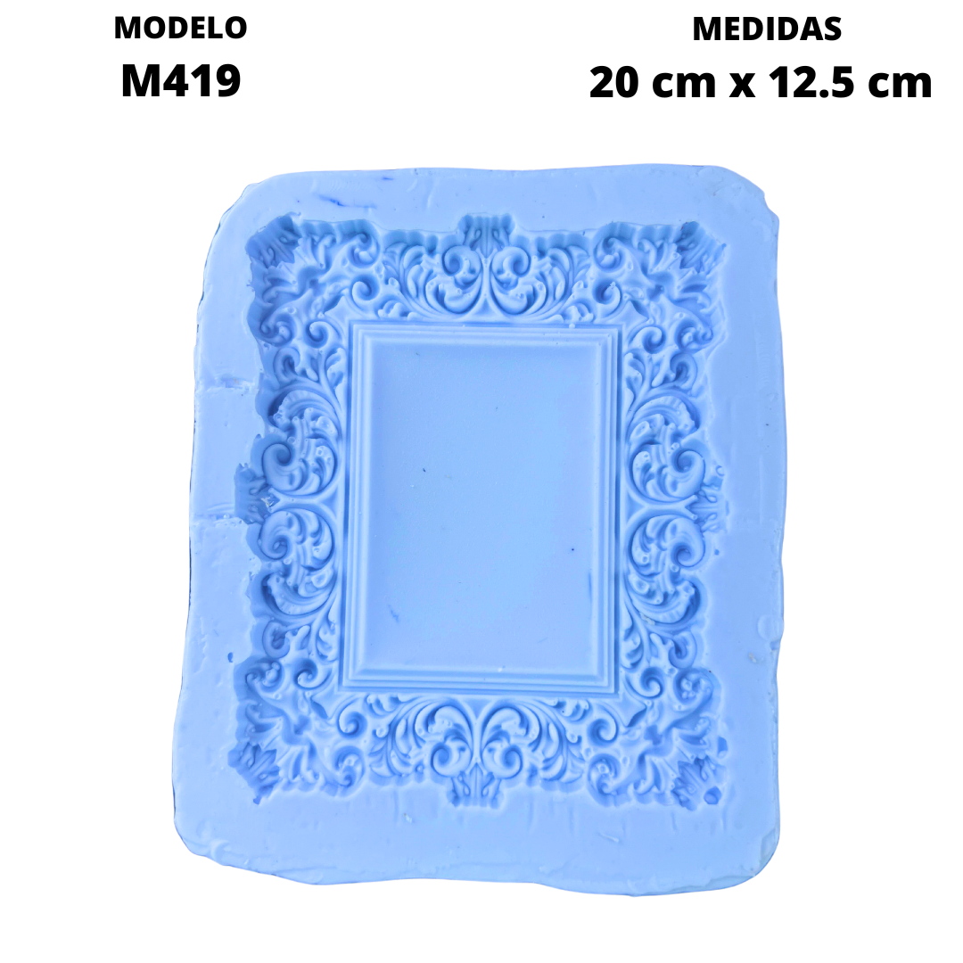 Marco garigoleado cuadrado – Miss Janeth Manualidades